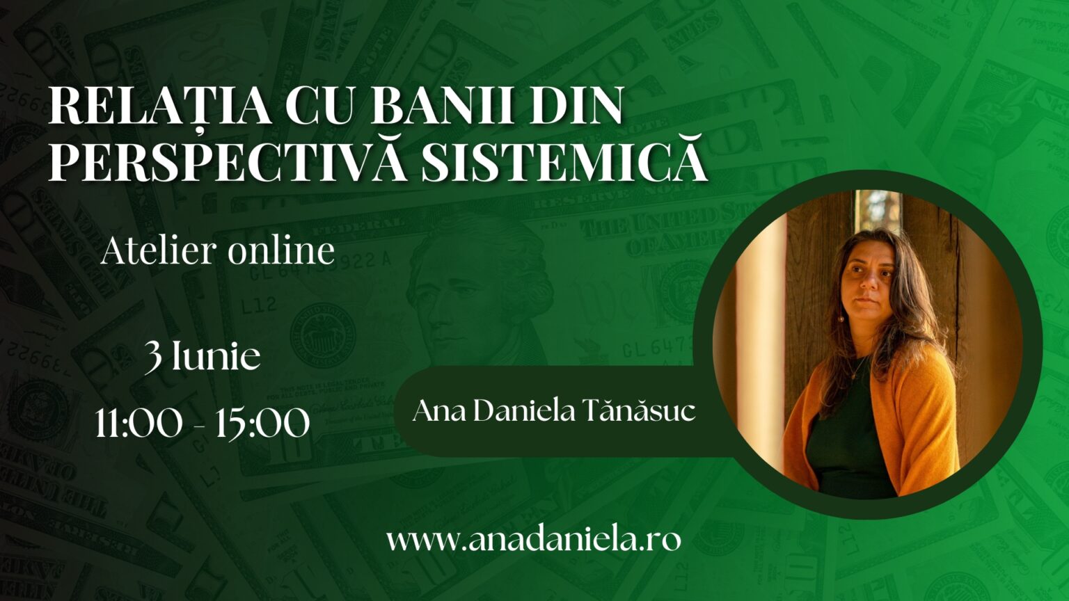 Relația cu banii din perspectiva sistemică - Atelier online - Ana ...
